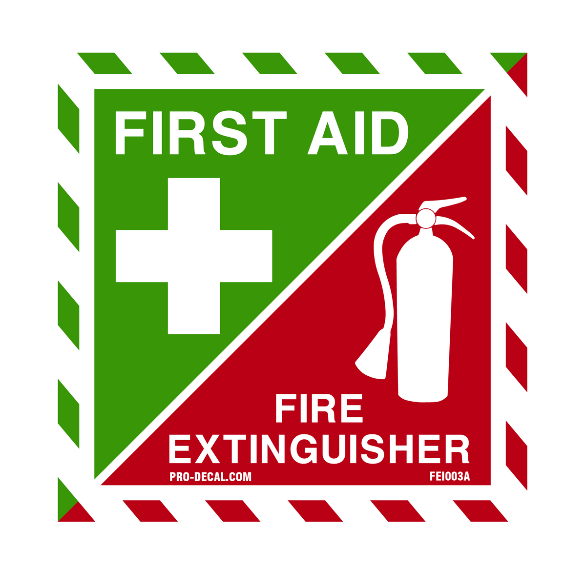 Pro Decal - Warning Decals | First Aid - Fire Extinguisher