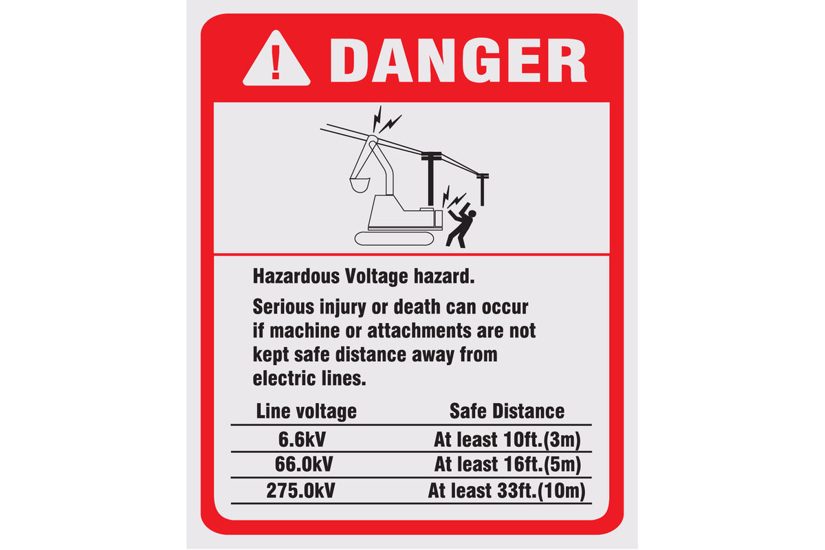 Pro Decal - Warning Decals | Danger Hazardous Voltage Hazard