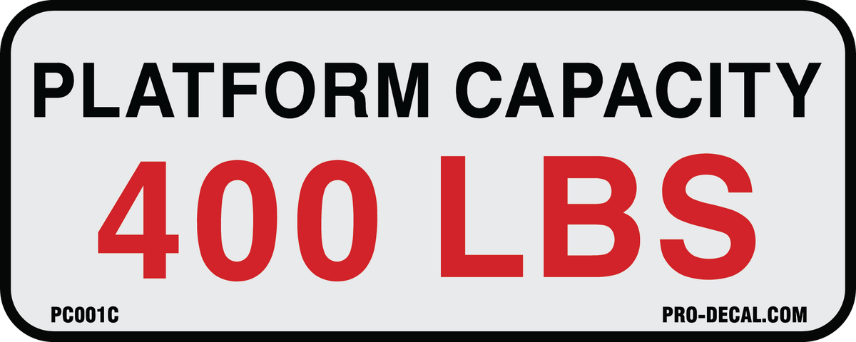 Platform Capacity 2" x 5" – Pro Decal