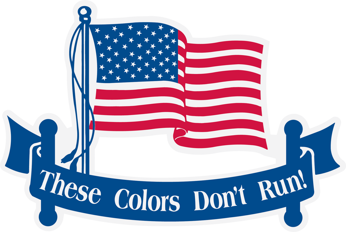 Pro Decal - Patriotic Decals | These Colors Don't Run 12" x 18"
